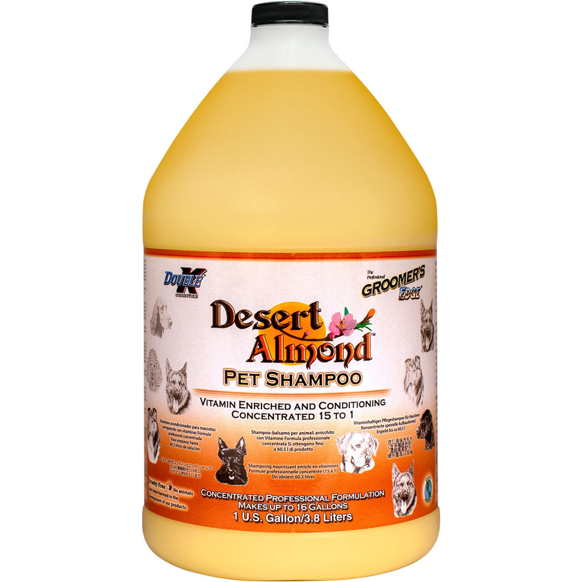 Groomer's Edge Desert Almond 15:1 Shampoo Gallon – WAGS Supply
